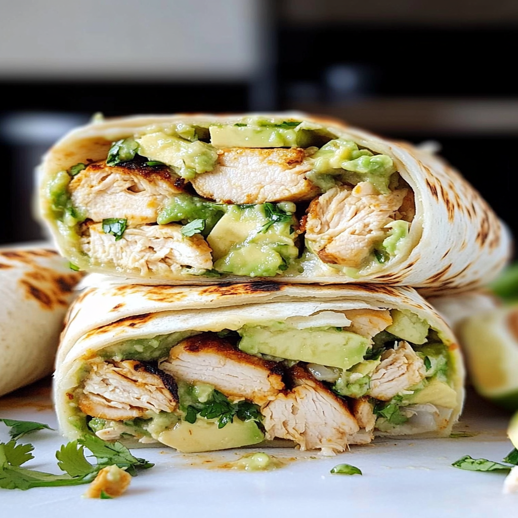 Chicken Avocado Burritos