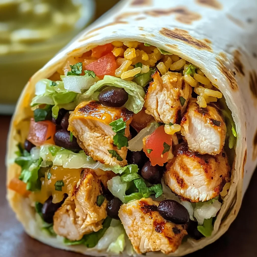 Chipotle Ranch Grilled Chicken Burrito