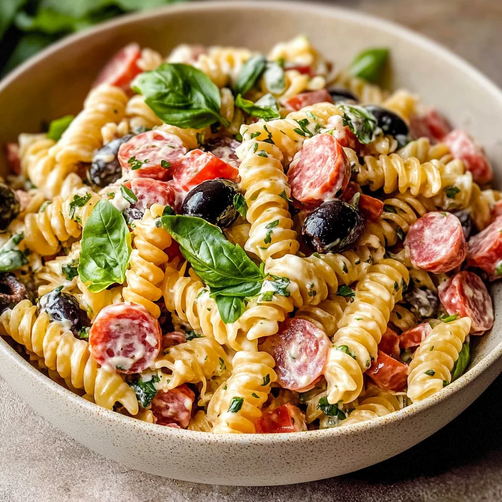 Creamy Italian Pasta Salad