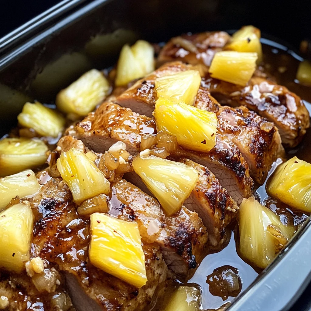 Hawaiian Slow Cook Pork Loin