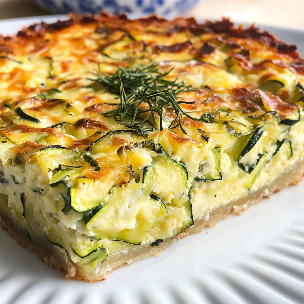Crustless Zucchini Quiche Recipe
