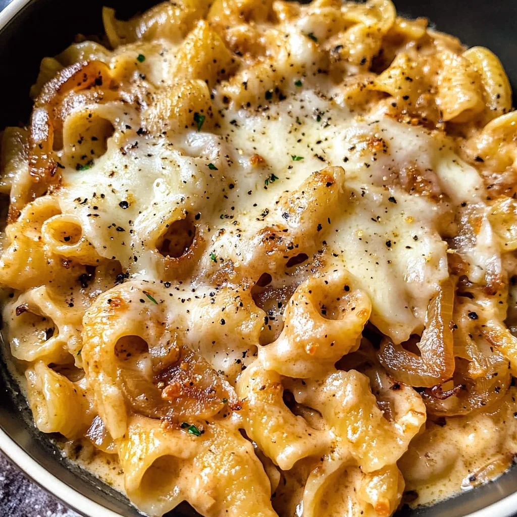 Easy French Onion Pasta