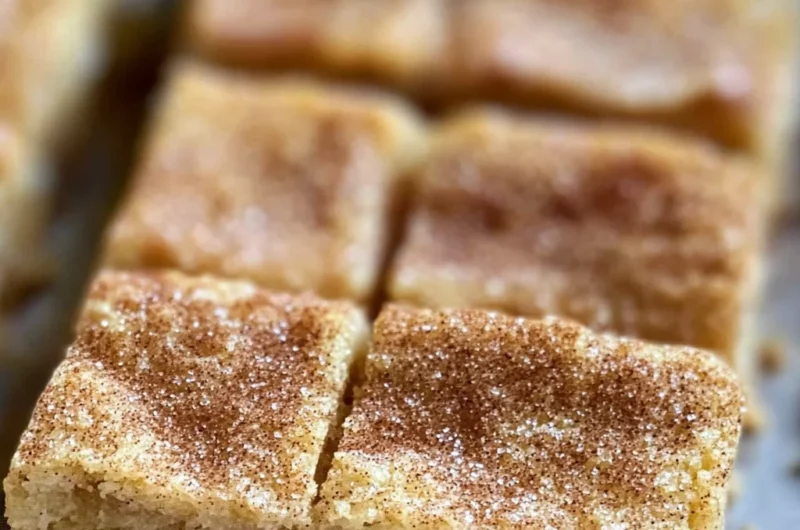 Homemade Snickerdoodle Cookie Bars