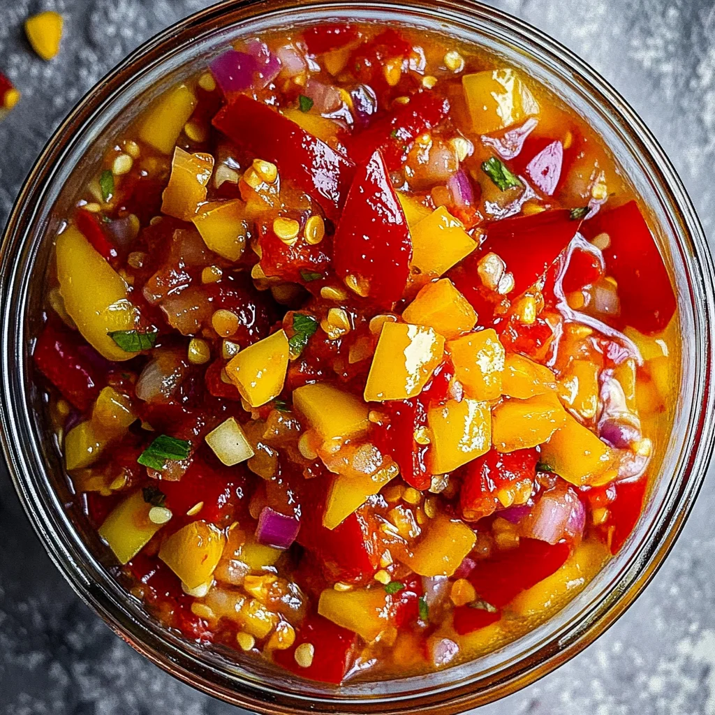 Homemade Sweet Pepper Relish
