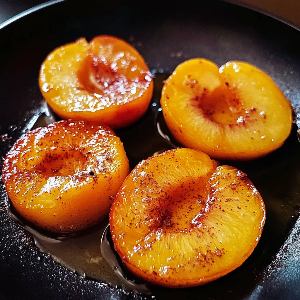 Pan Fried Peaches