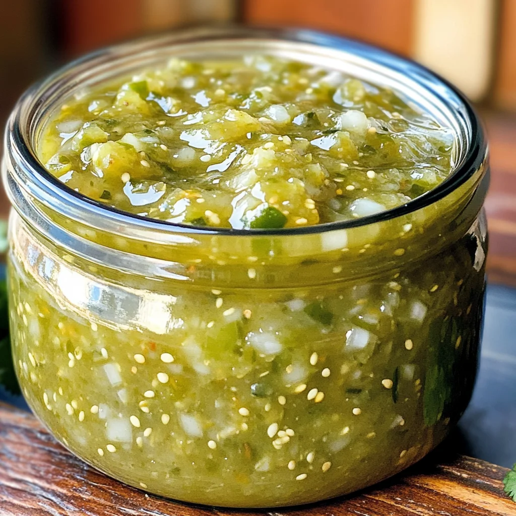 Roasted Tomatillo Salsa Verde Canning Recipe