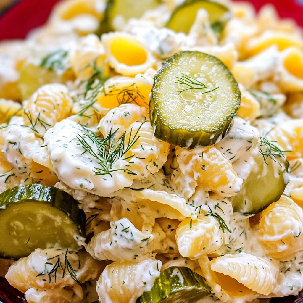 Dill Pickle Pasta Salad