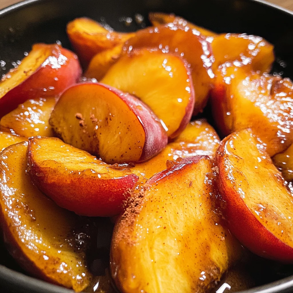 Spiced Caramelized Peaches