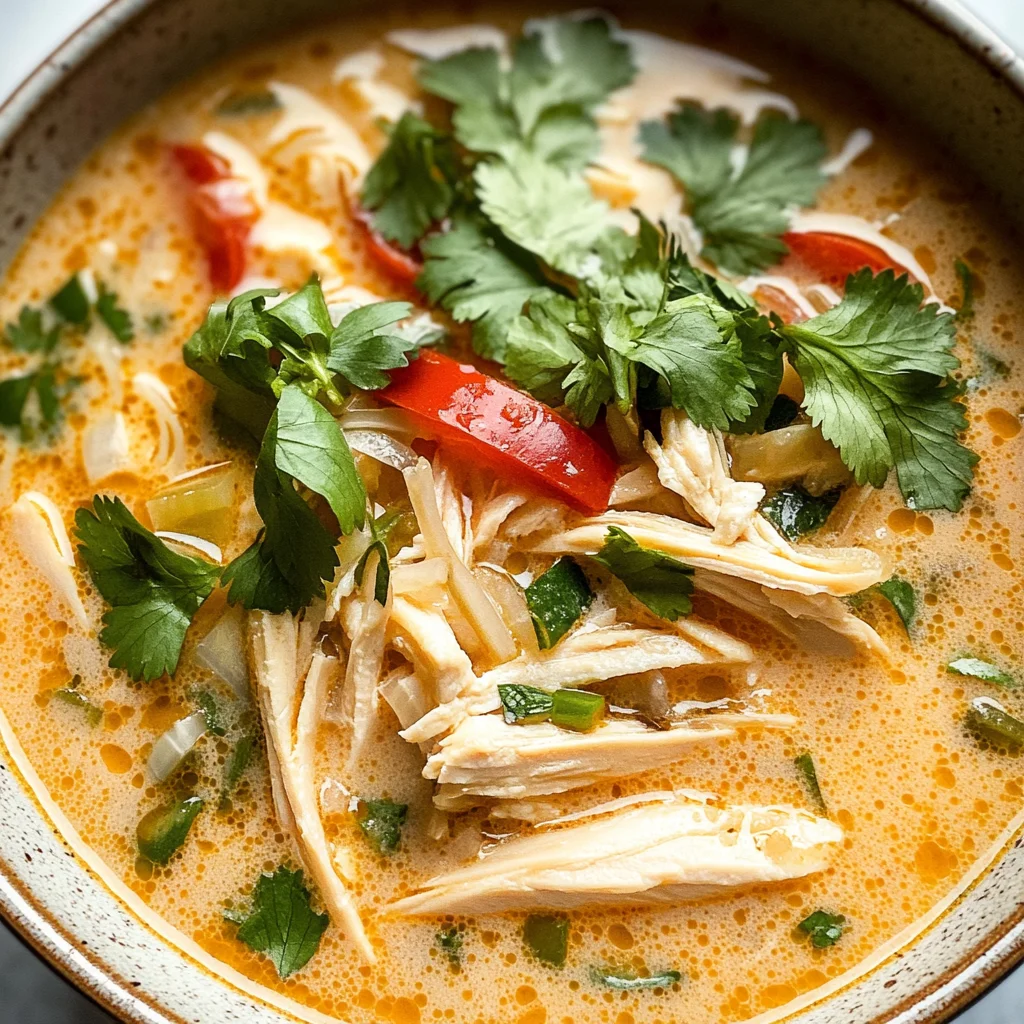Easy Thai Coconut Chicken Soup