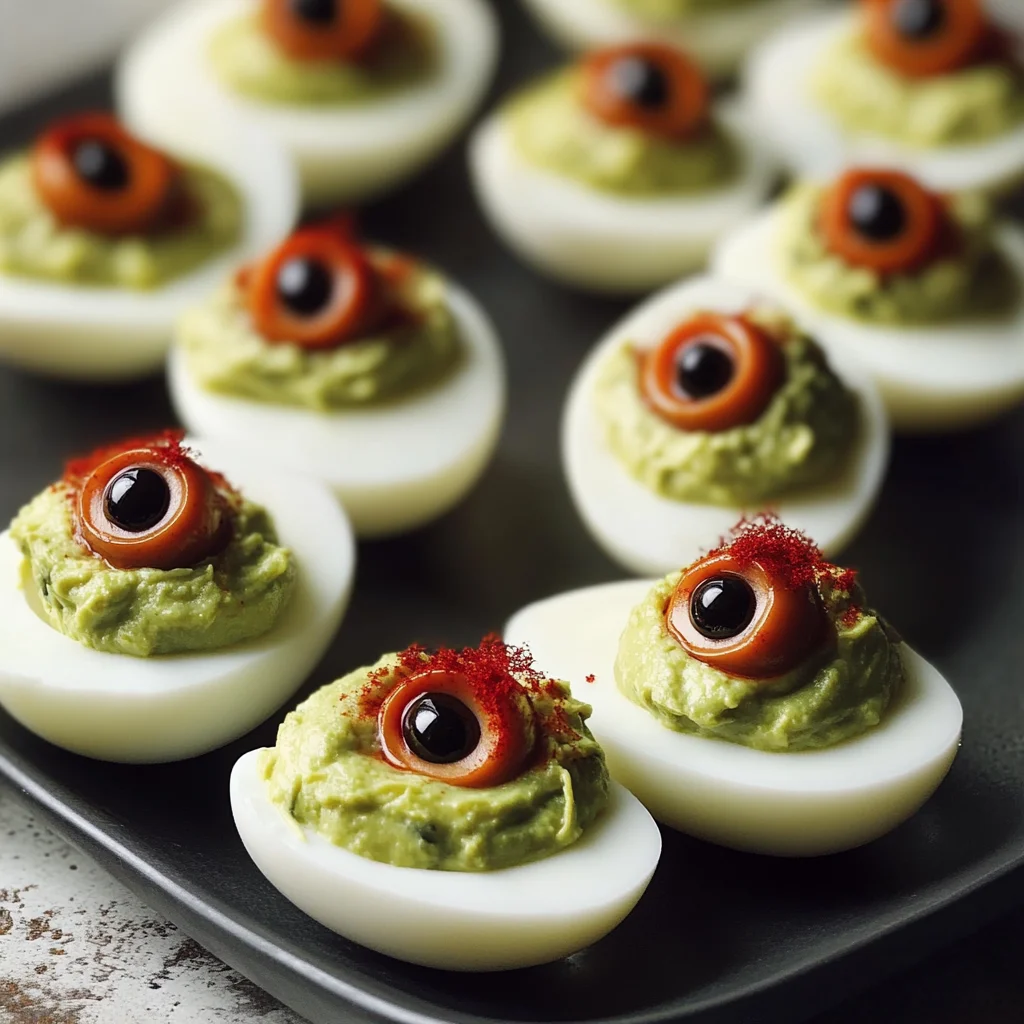 Spooky Deviled Eyeballs