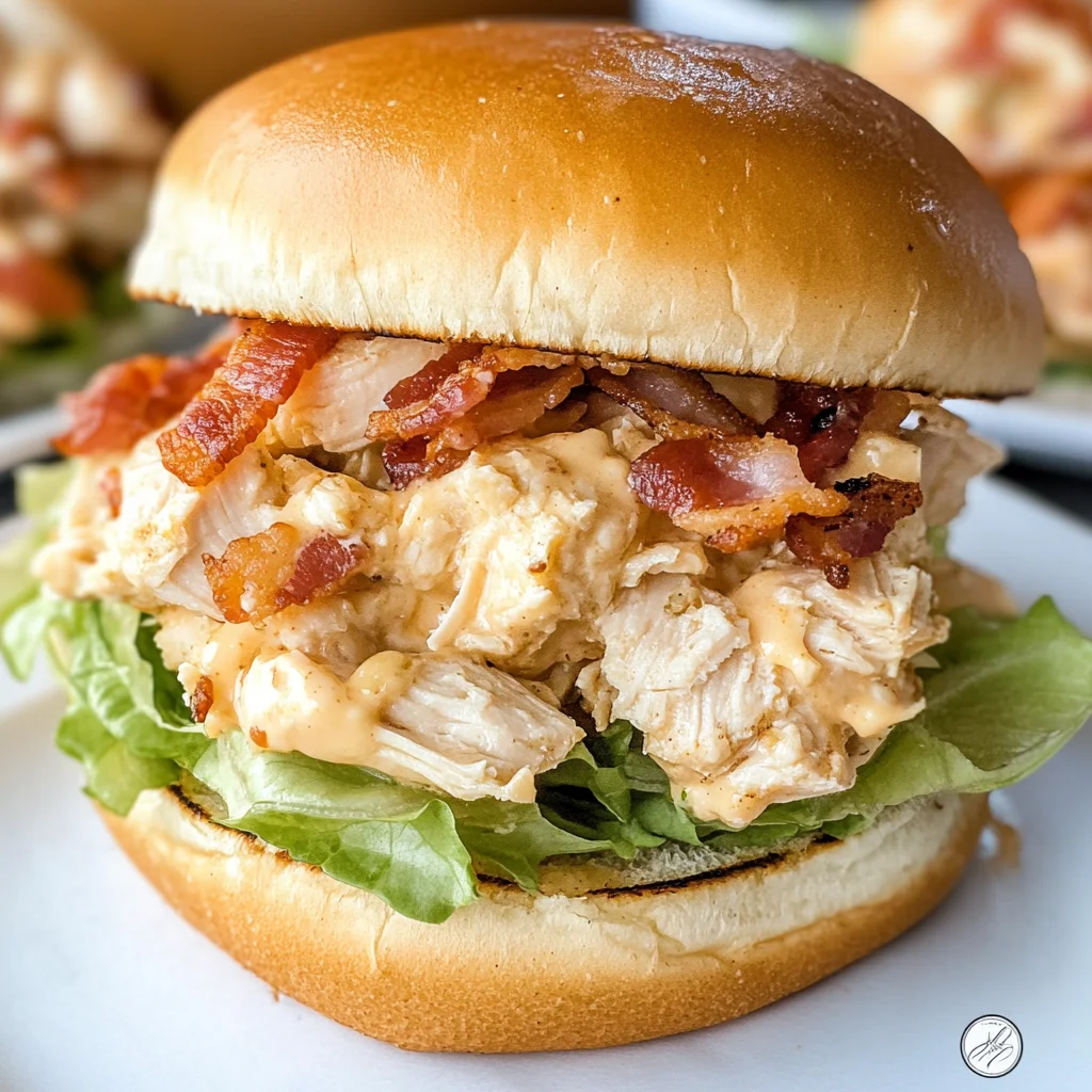 Chopped Chicken Bacon Ranch Sandwich
