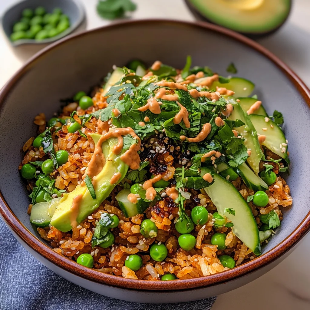 Crispy Gochujang Rice Salad