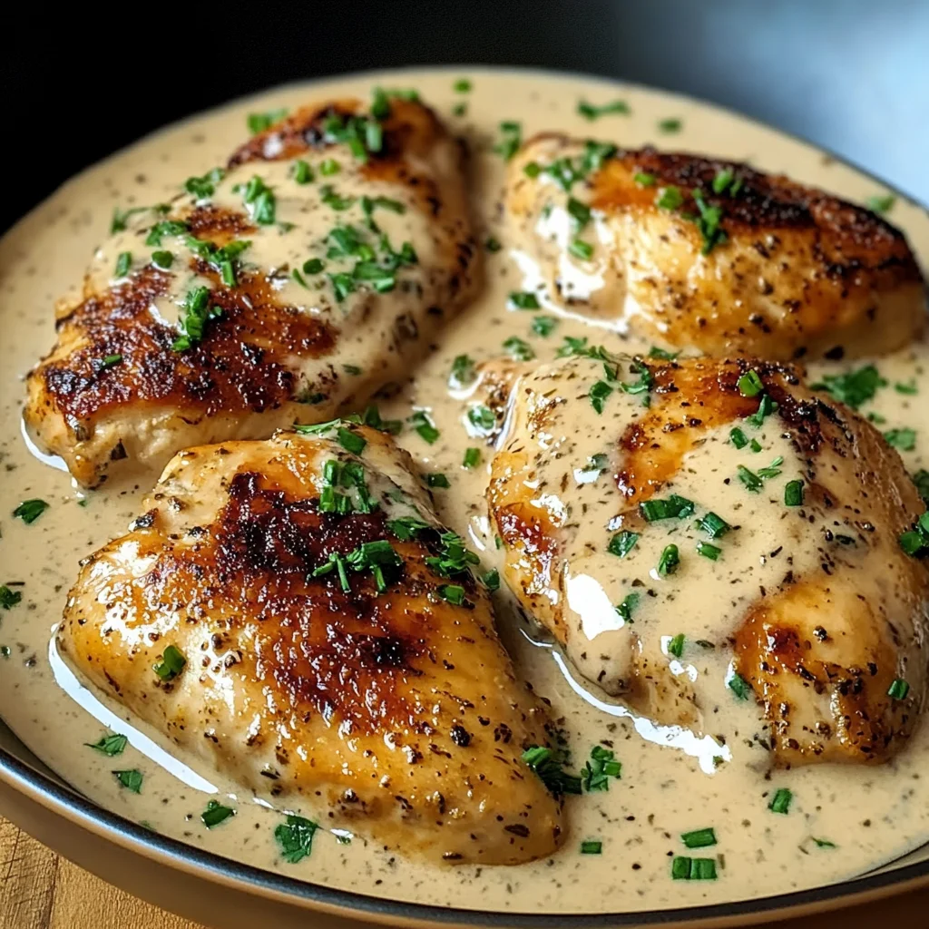 Irish Chicken in Whiskey Cream Sauce