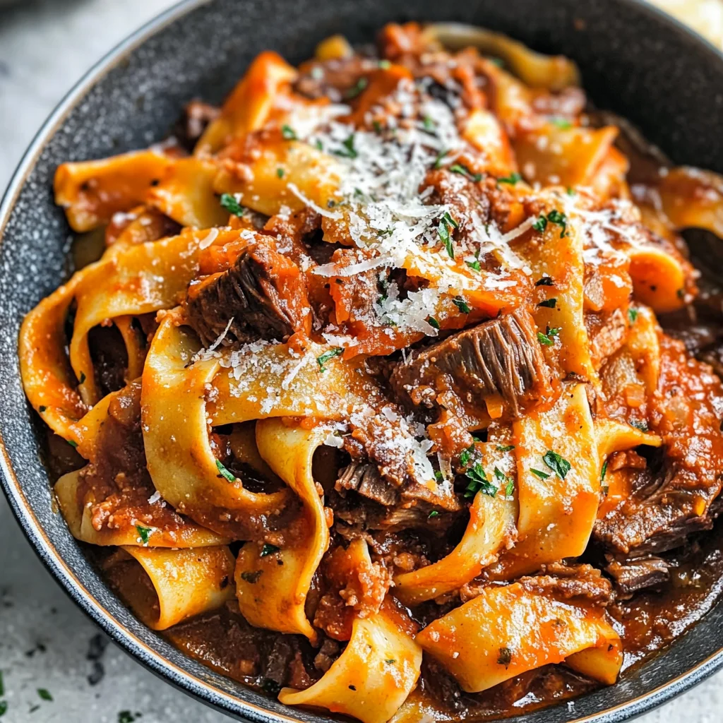 One Pot Short Rib Bolognese