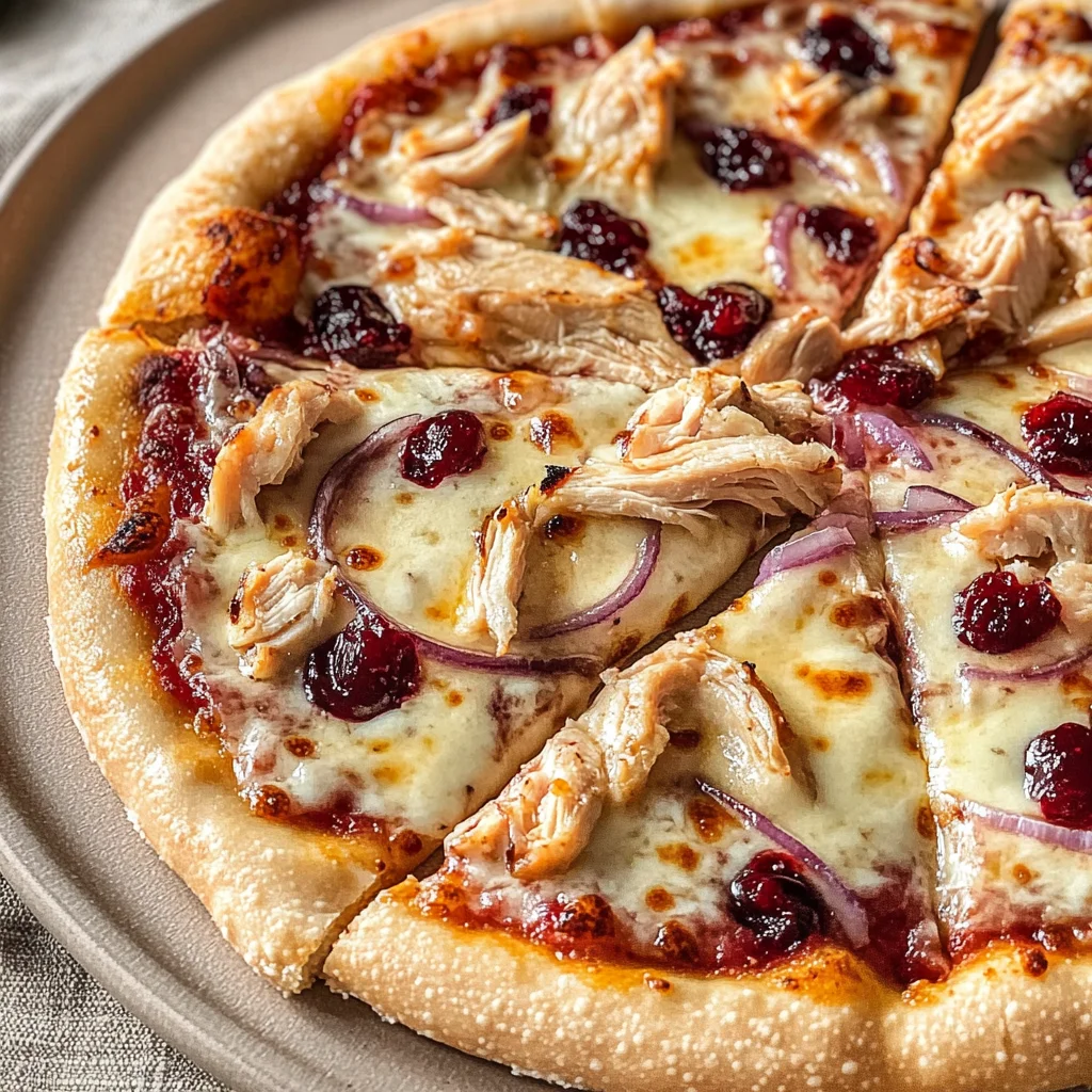 Cranberry Chicken & Brie Pizza