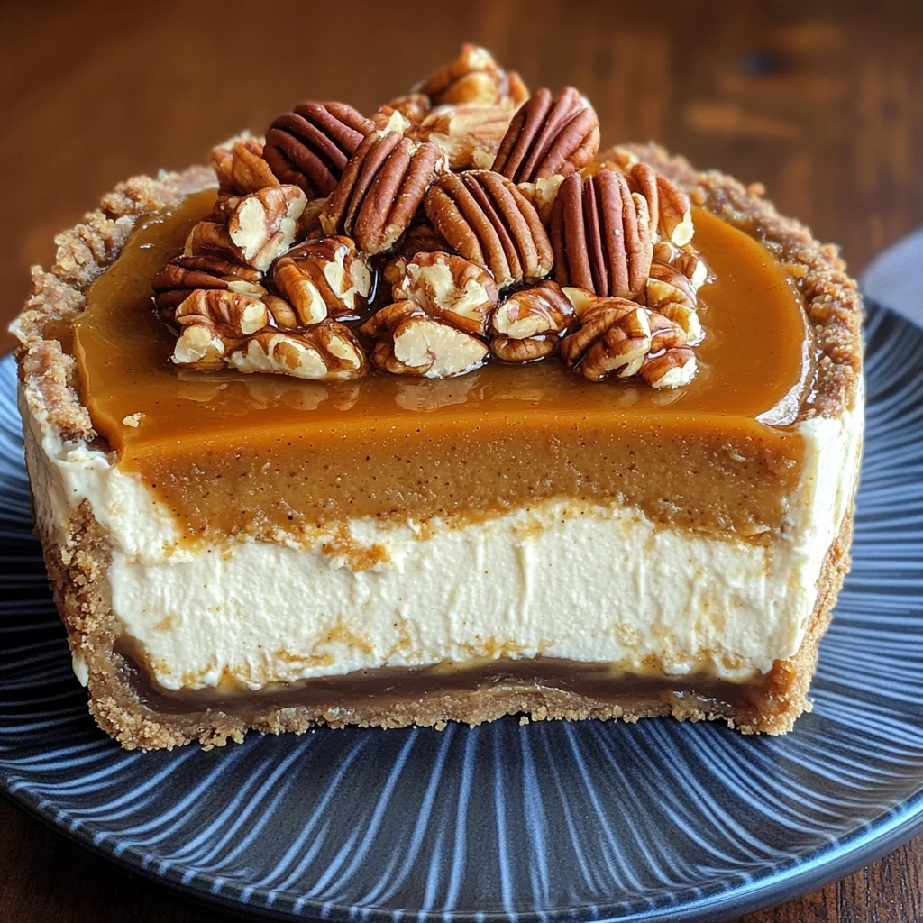 Pecan Pie Pumpkin Cheesecake