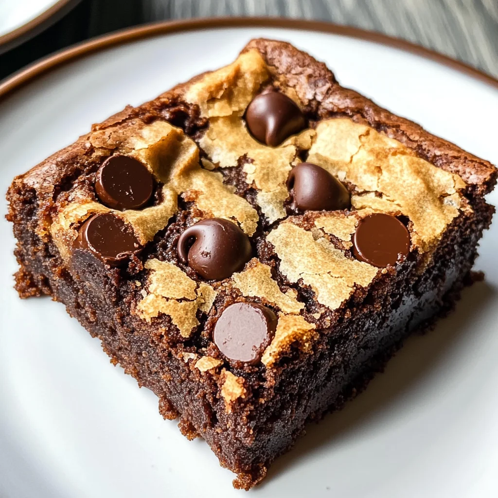 Chocolate Chip Cookie Brownies Recipe
