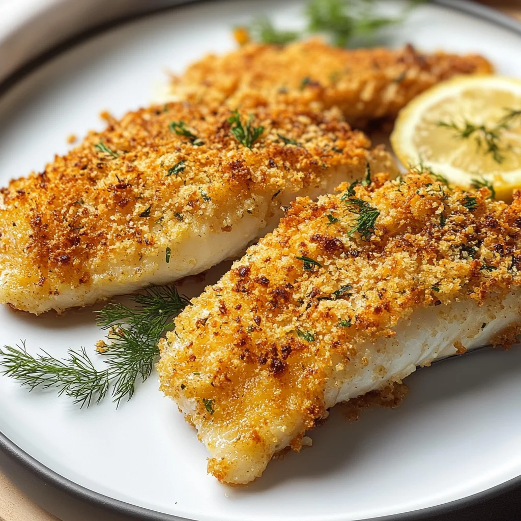 Crispy Parmesan Crusted Fish
