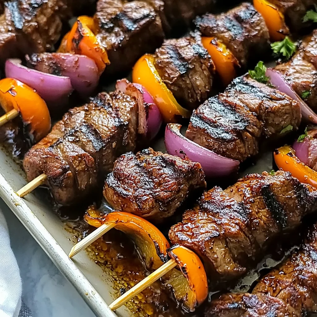 Healthy Skirt Steak Kabobs