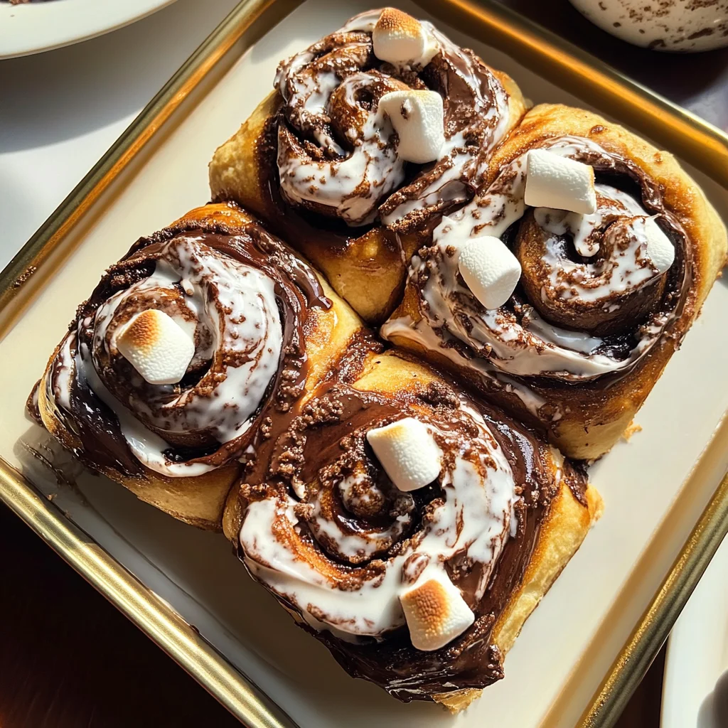 Hot Cocoa “Cinnamon” Rolls With Marshmallow Frosting