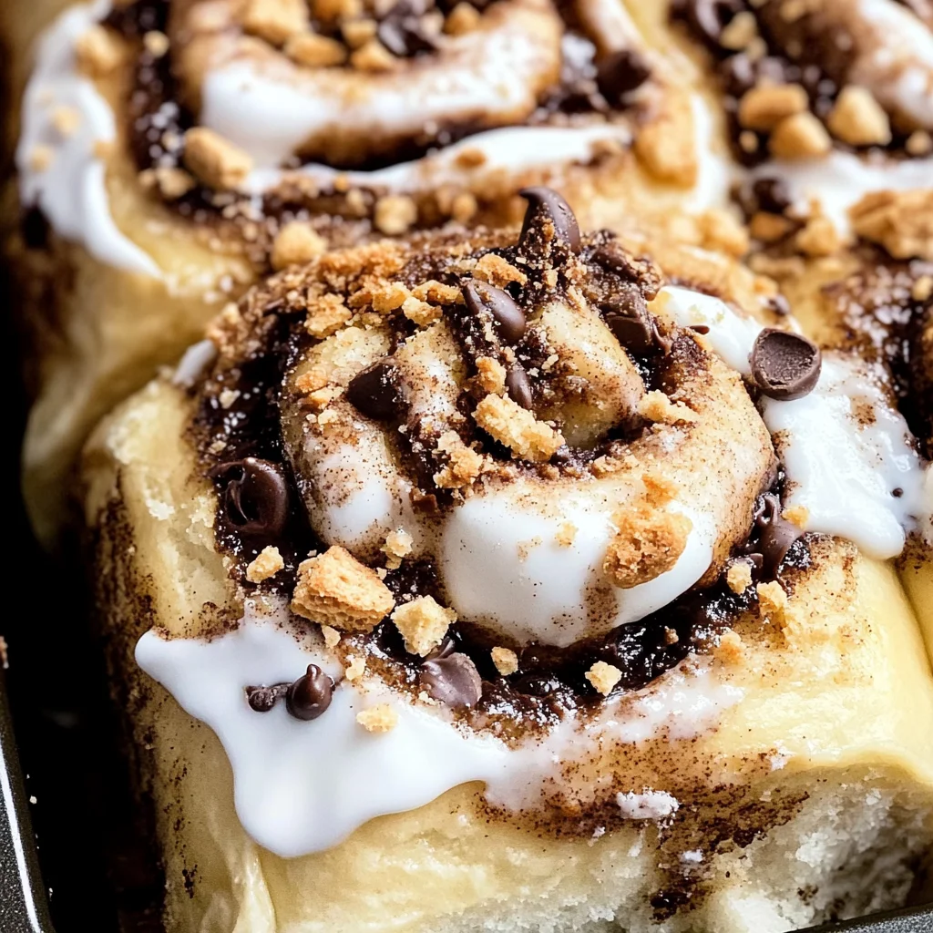 S'mores Cinnamon Rolls