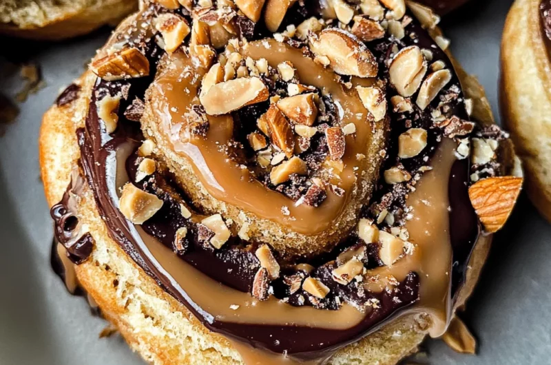 "Snickers" Cinnamon Rolls