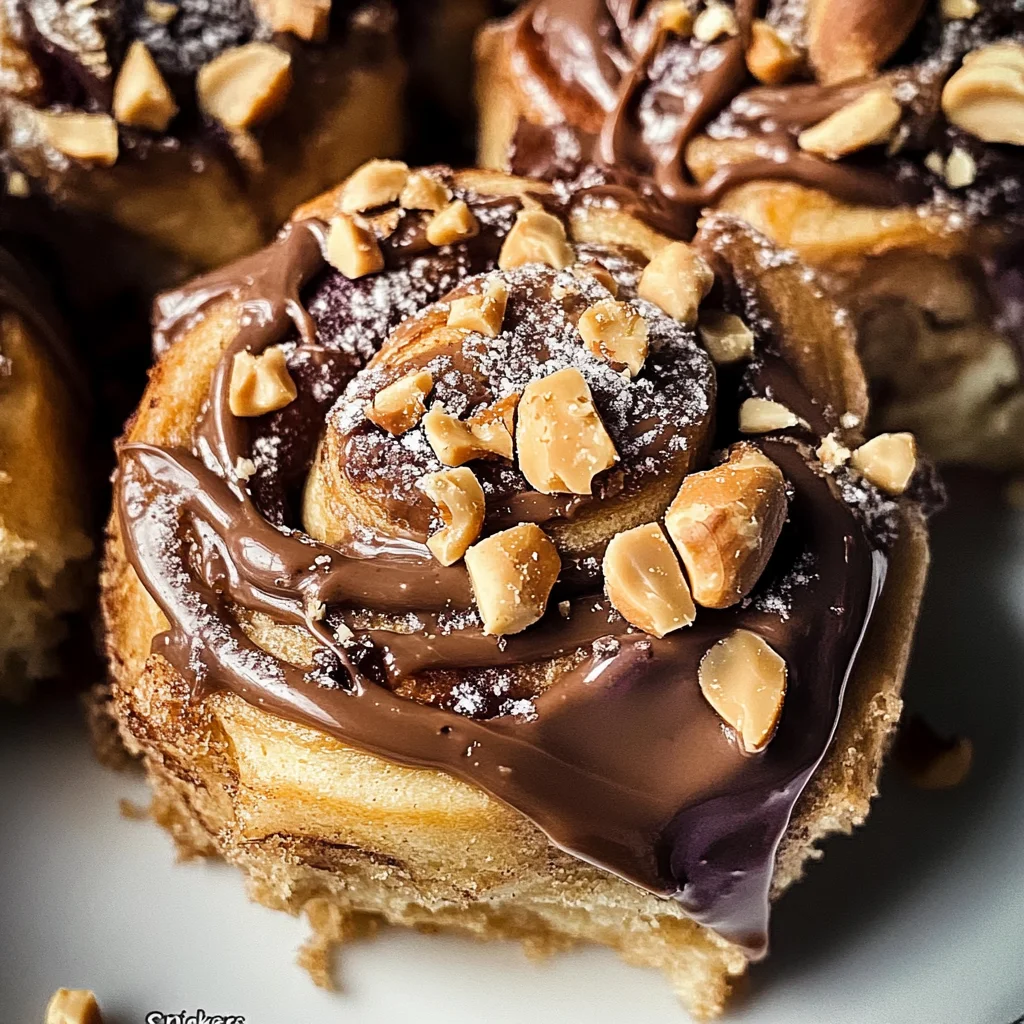 "Snickers" Cinnamon Rolls