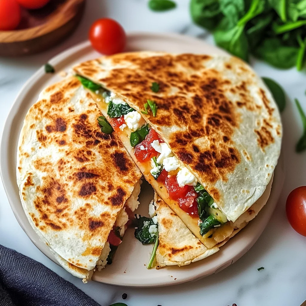 Vibrant Mediterranean Quesadillas
