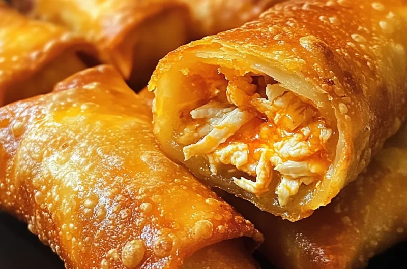 Air Fryer Buffalo Chicken Egg Rolls