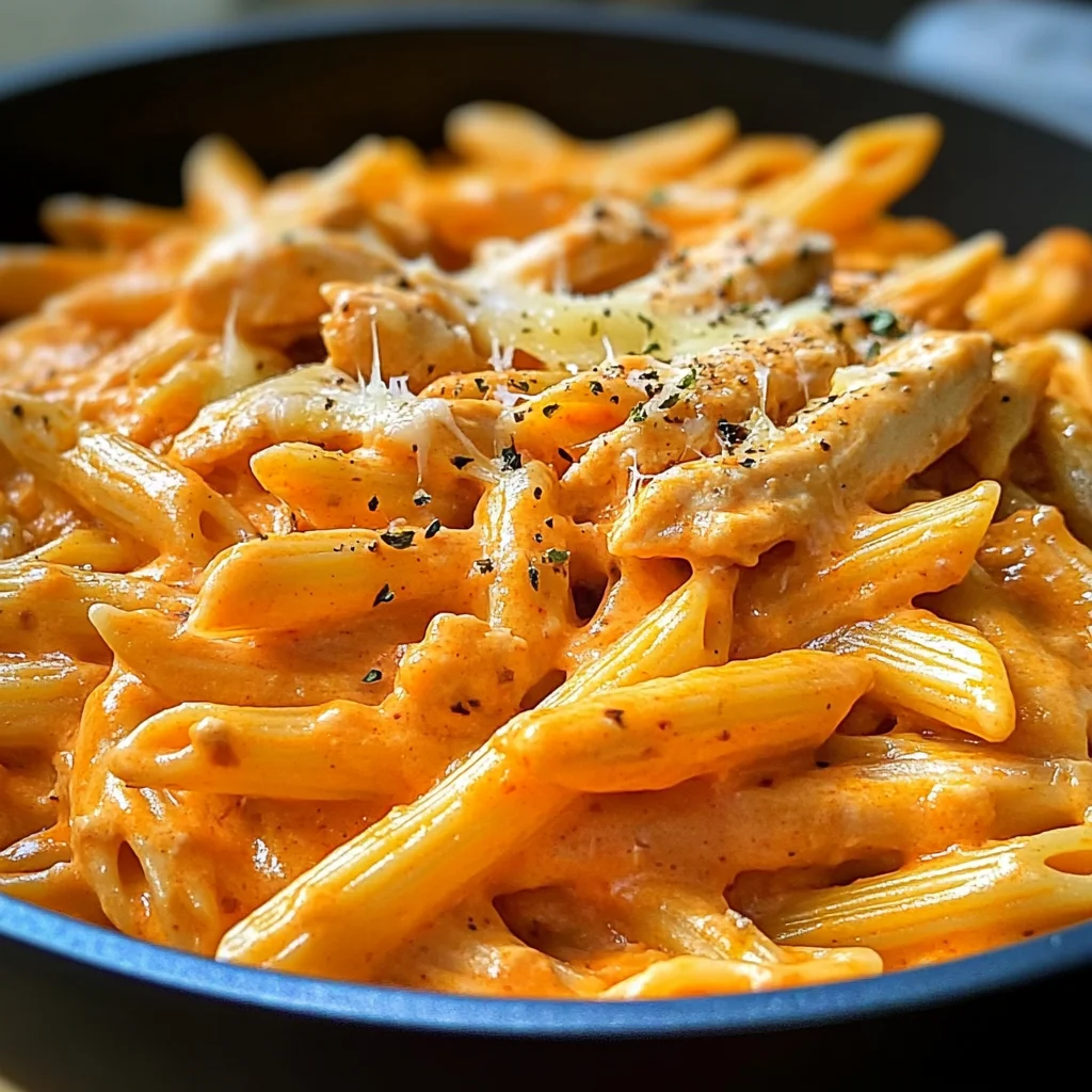 One-Pot Sweet Heat Buffalo Chicken Pasta