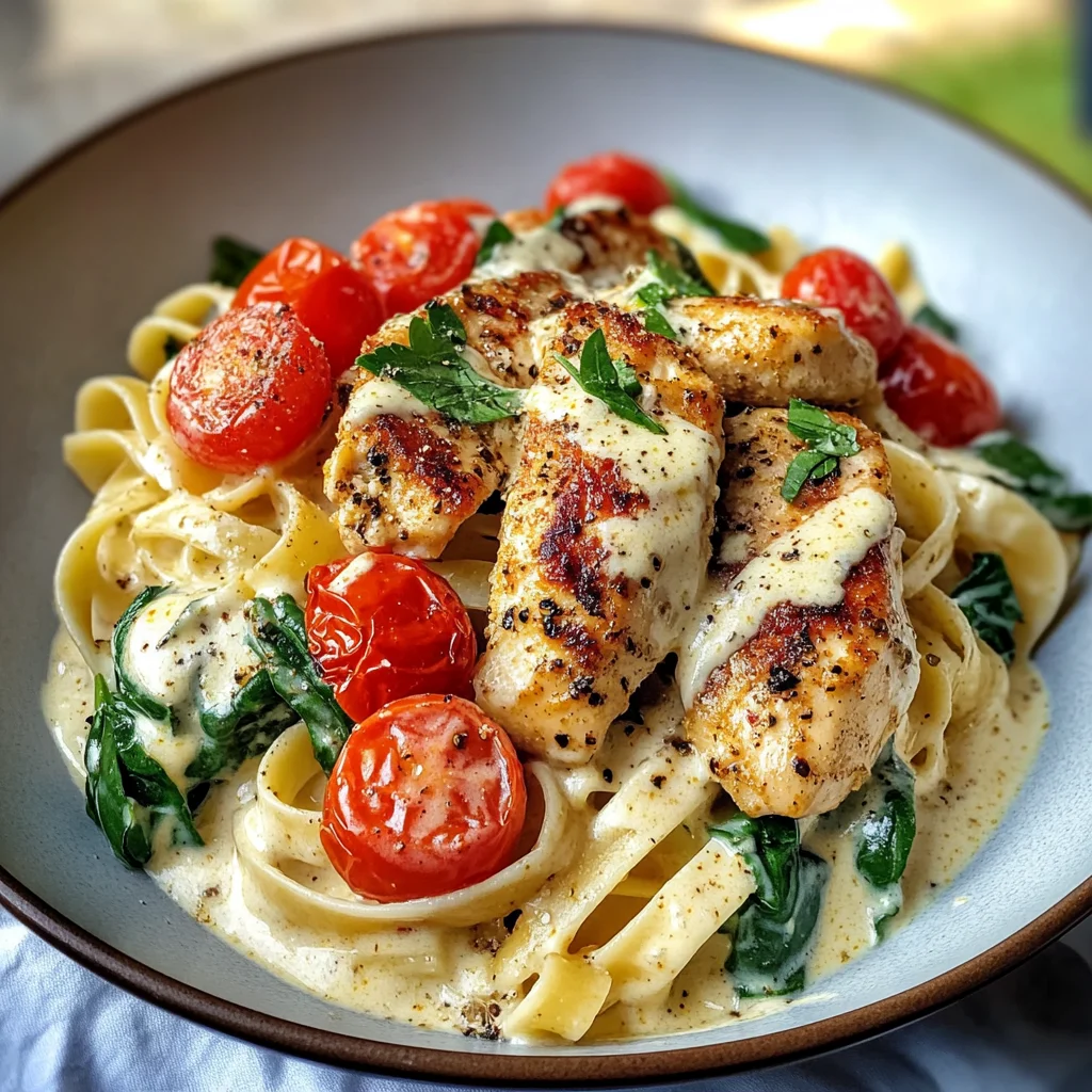 One Pot Creamy Cajun Chicken Alfredo