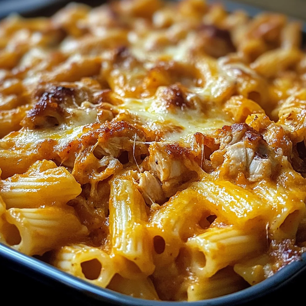 Smoky BBQ Chicken & Cheddar Pasta Bake